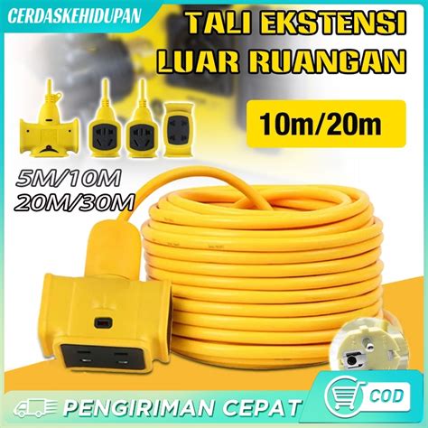 Jual 10 20 Mtr Kabel Ekstensi 1 5 Mm Cable Extension Sambungan Kabel Perlengkapan Perangkat