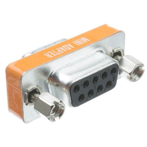 Mini Null Modem Adapter DB Female To DB Female