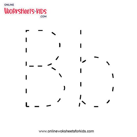 Letter B Tracing Worksheet
