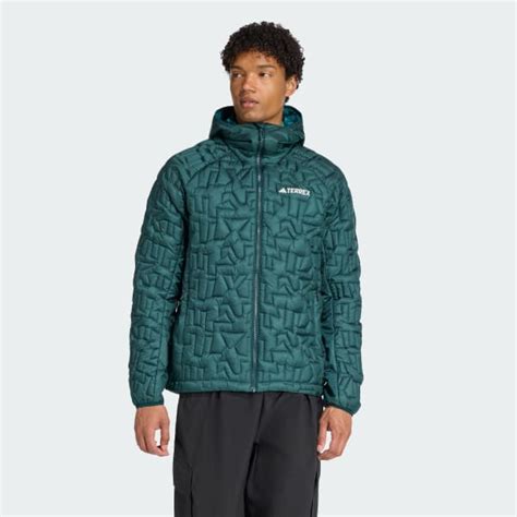 アディダス テレックス Xperior Primaloft ルーズ フィルインサレーテッド フードジャケット グリーン アディダス ジャパン
