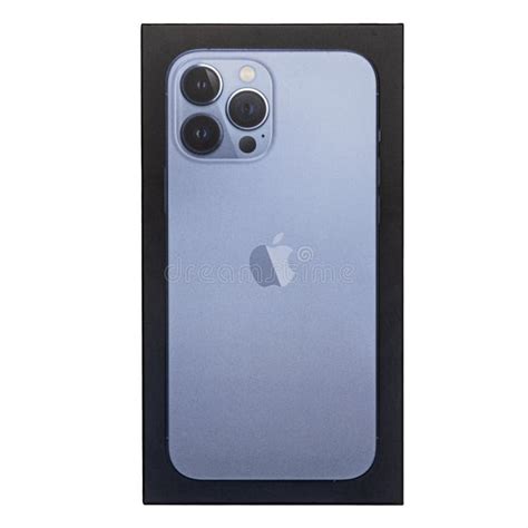 Apple Iphone 13 Pro Max Box On A White Background Editorial Photo Image Of Background