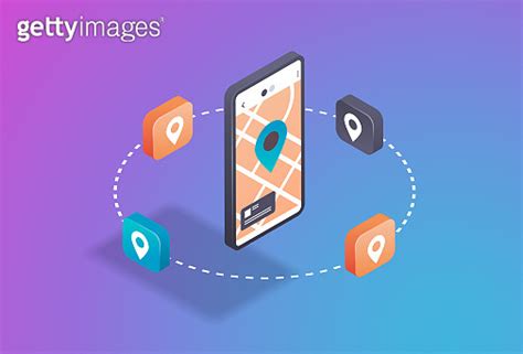 Gps Map Navigation Application Geo Tag Location Global Positioning System Concept Smartphone