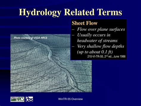 difference between sheet flow and shallow concentrated flow at jordan