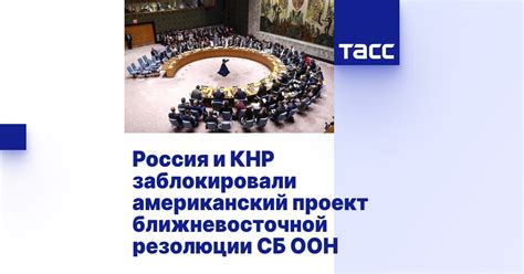 Россия и КНР заблокировали американский проект ближневосточной резолюции СБ ООН