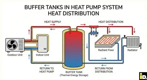 Buffer Tanks In Heat Pump For Heat Distribution