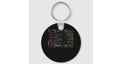 Math Teacher Formulas Cheat Sheet Cool Geek Nerd Keychain Zazzle
