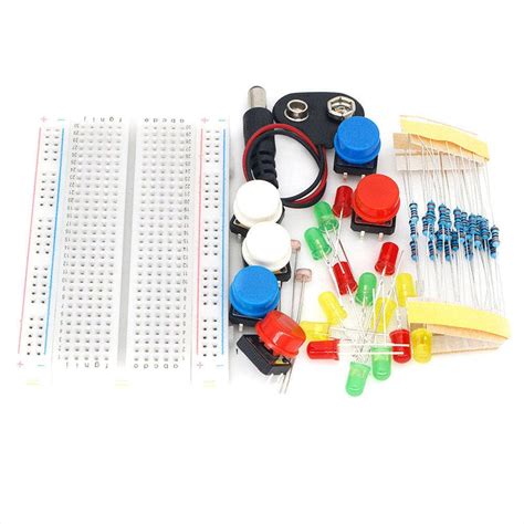 Starter Kit For Uno R3 Mini Breadboard Led Jumper Wire Button For Arduino Diy Kit