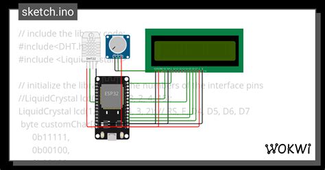 Hum And Tempr Movable Lcd Wokwi Esp32 Stm32 Arduino Simulator