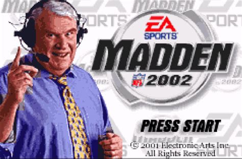 Madden 2002 Play Game Online