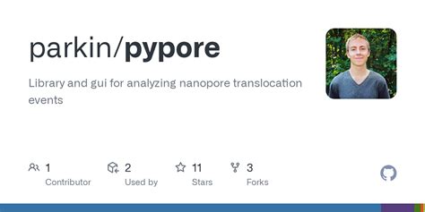 GitHub Parkin Pypore Library And Gui For Analyzing Nanopore Translocation Events