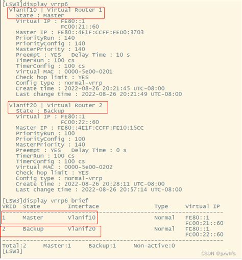 ipv6网络中vrrp6配置实践 csdn博客