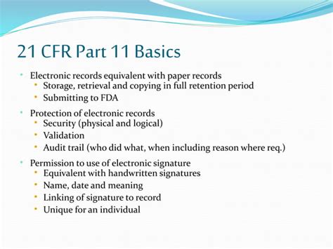 21 Cfr Part 11 Basic PPTX