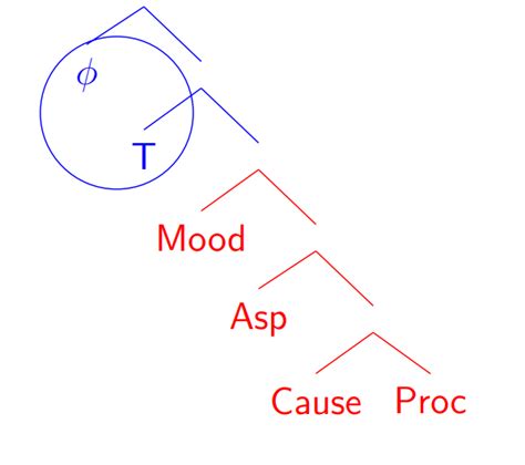 Diagrams Draw A Circle In A Syntactic Tree Tikzpicture TeX LaTeX Stack Exchange
