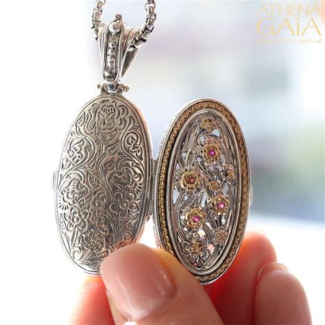 Lockets Athena Gaia Greek Jewelry