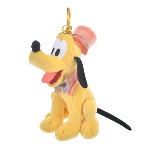 Plush Keychain Pluto Disney Flagship Tokyo 1st Anniversary Meccha Japan
