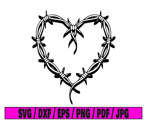 Karol G Svg Alambre De Púas Corazón Tatuaje Svg Tatuaje Svg Karol G
