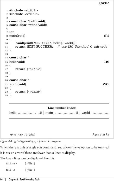 Table 10 1 From Classic Shell Scripting Semantic Scholar