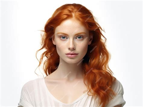 Premium Photo Red Head Model Free Photo Hd Background