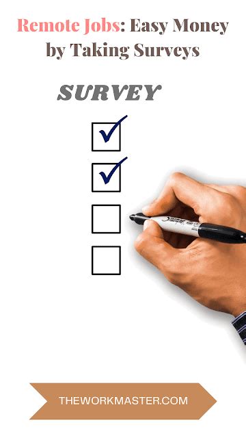 A Survey Form And The Text Remote Job Easy Money By Taking Online