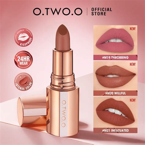 [mÀu MỚi] O Two O Lipstick Misty Kiss Lock Color Matte Velvety Long