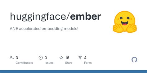 Github Huggingfaceember Ane Accelerated Embedding Models