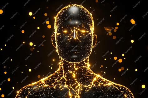 Cerebral Cortex Parietal Lobe Visual Cortex Neuroprosthetics And Neuronal Abstract Human Figure