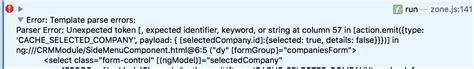 angular 2 dynamic object key causing template parse error stack overflow