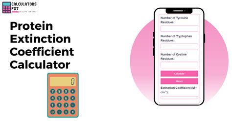 Protein Extinction Coefficient Calculator