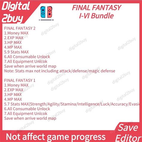 Final Fantasy I Vi Pixel Remaster Save Editor Final Fantasy 6 Pixel
