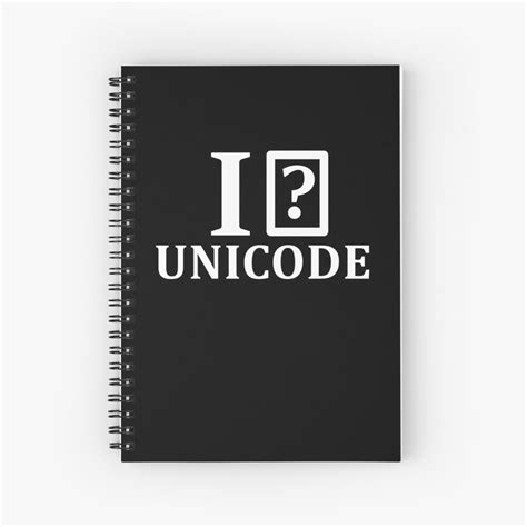 I Unicode I Love Unicode Colorful Unicode Black White 7 Spiral