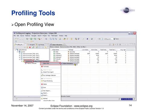 Ppt Profiling And Testing Applications Using The Eclipse Test And