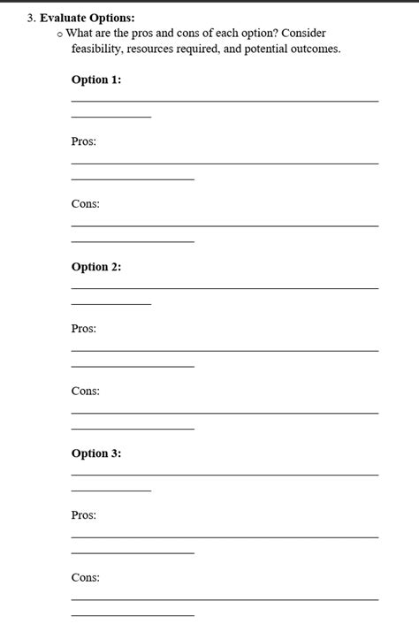 3 Evaluate Options What Are The Pros And Cons Studyx