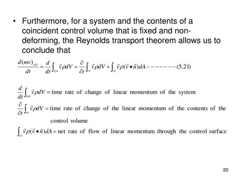 Ppt Chapter 5 Flow Analysis Using Control Volume Finite Control