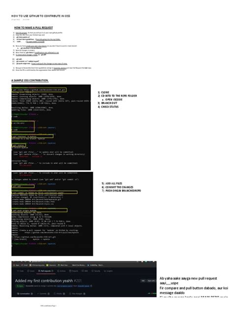 How To Use Github To Contribute In Oss Download Free Pdf Operating