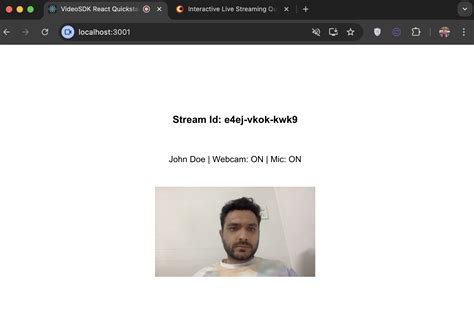 quick start with interactive live streaming videosdk react video sdk
