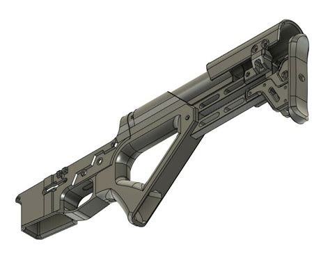 🔫 Ar15 Sniper Gripbuttstock・ Stl File For 3d Printing・cults
