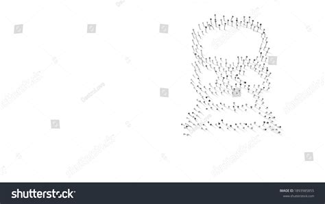 3d Rendering Nails Shape Symbol Underground Stock Illustration 1893985855