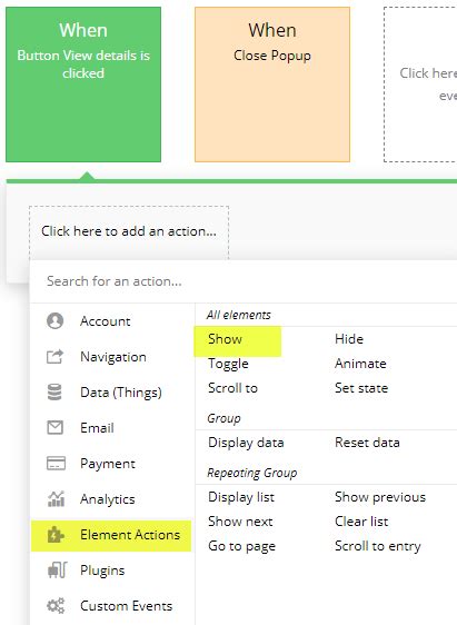 how to send data from repeating group to popup in