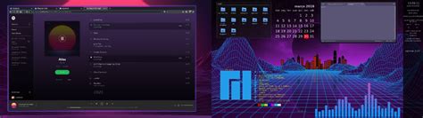 [xfce emerald compiz reloaded] synthwave desktop r unixporn