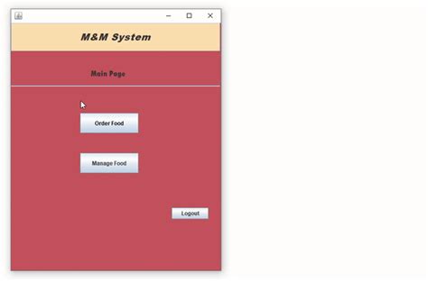GitHub WafiyR Food Ordering System Desktop Application On Food Ordering System Developed