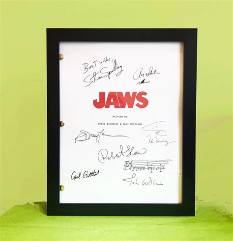 Jaws Movie Script Original Full Screenplay Etsy