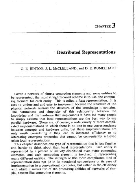 1986 Distributed Representations Pdf