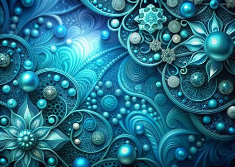 Stunning Blue Teal Abstract Texture Background Seamless Pattern For