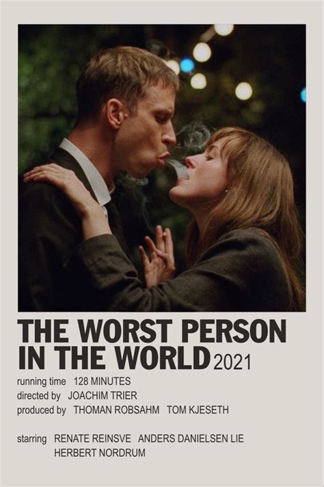The Worst Person In The World Poster Film Afişi Romantik Filmler
