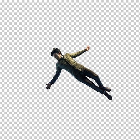 Premium Psd Happy Woman Jumping In Midair