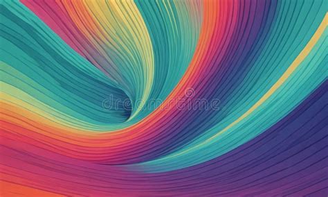 Vibrant Abstract Features Swirling Pattern Overlapping Lines In Various Colors Creating Dynamic