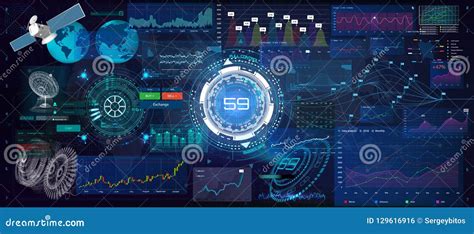 Technology Charts And Graphics With Options And Workflow Charts Vector Illustration