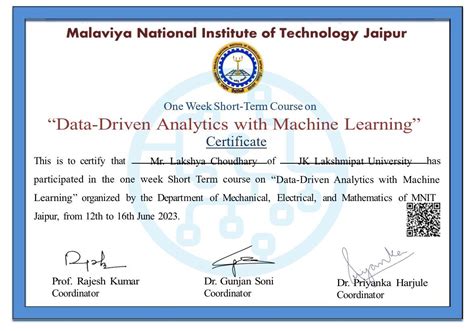 Mnitjaipur Dataanalytics Machinelearning Shorttermcourse