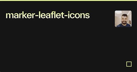 Marker Leaflet Icons Codesandbox