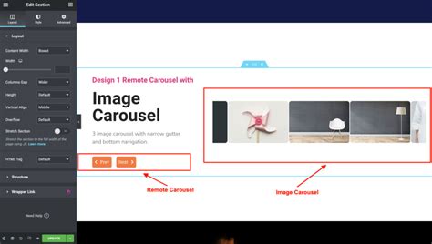 Remote Carousel Happyaddons